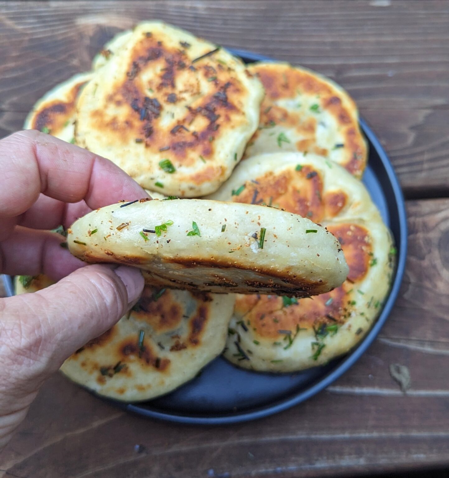 Cheese Stuffed Flat Breads (vegan & Yeast-free) - Kind Cooking
