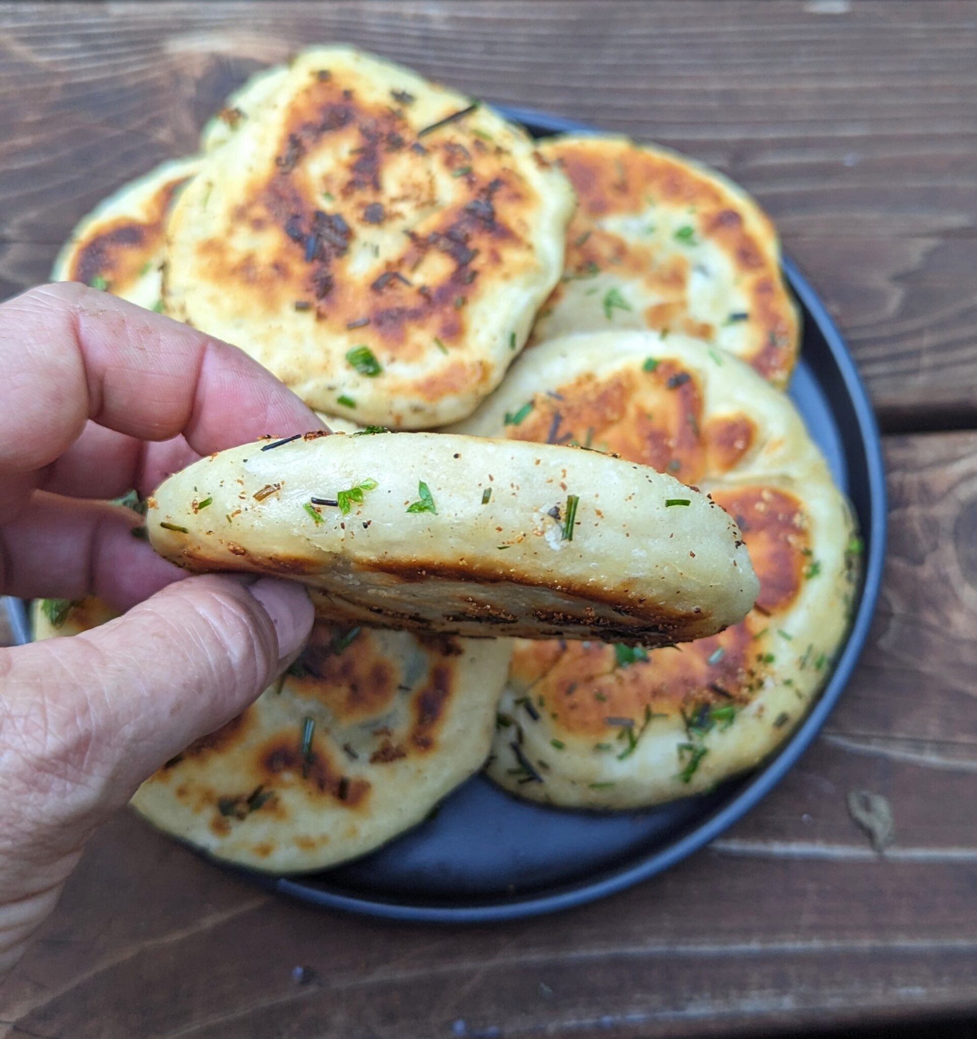 Cheese Stuffed Flat Breads (vegan & Yeast-free) - Kind Cooking